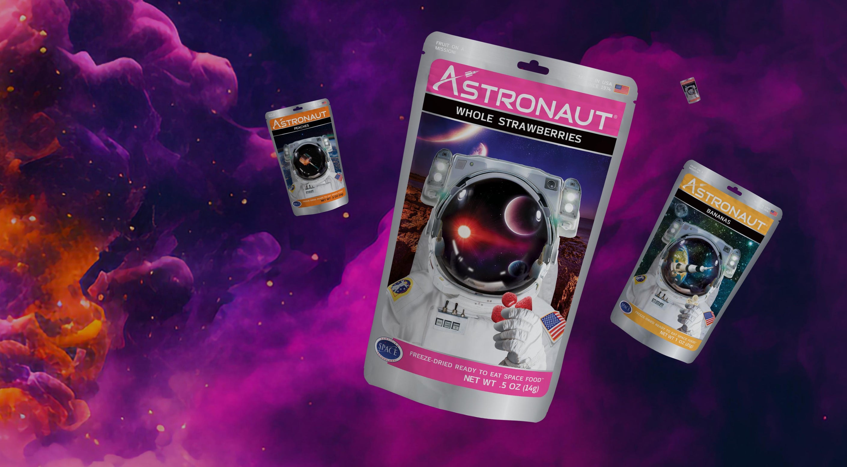 Astronaut Ice Cream: Freeze Dried Ice Cream & Fruit by Astronaut Foods
