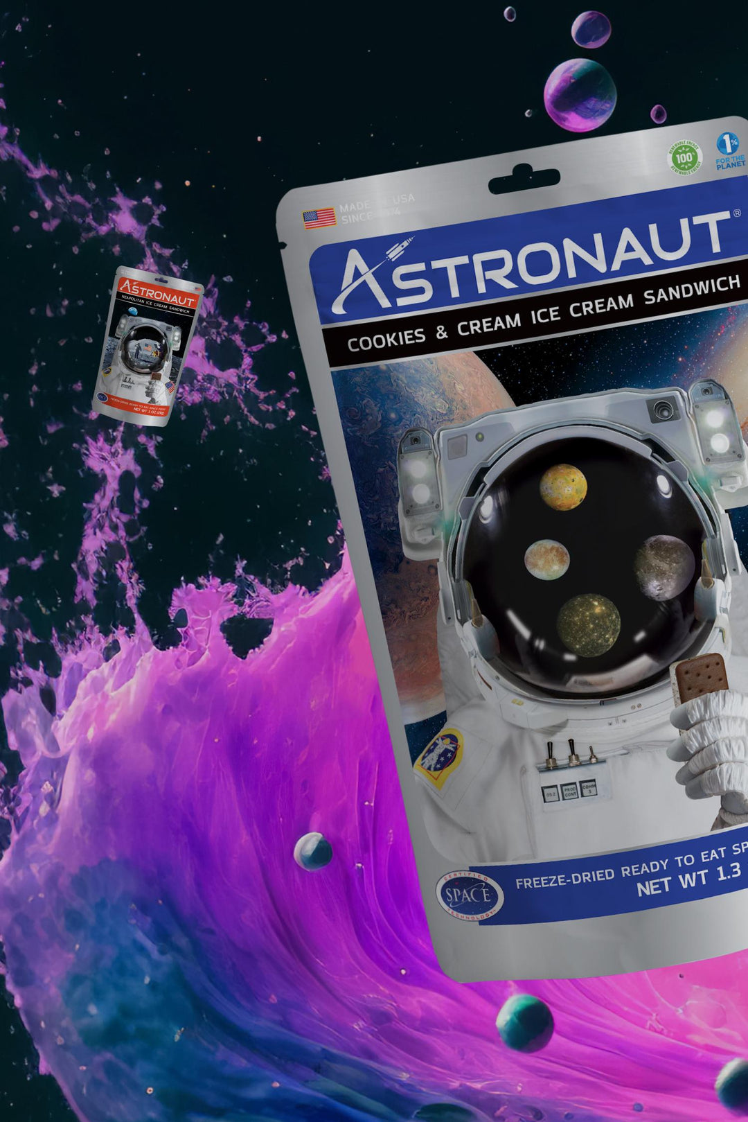 Astronaut Ice Cream: Freeze Dried Ice Cream & Fruit by Astronaut Foods