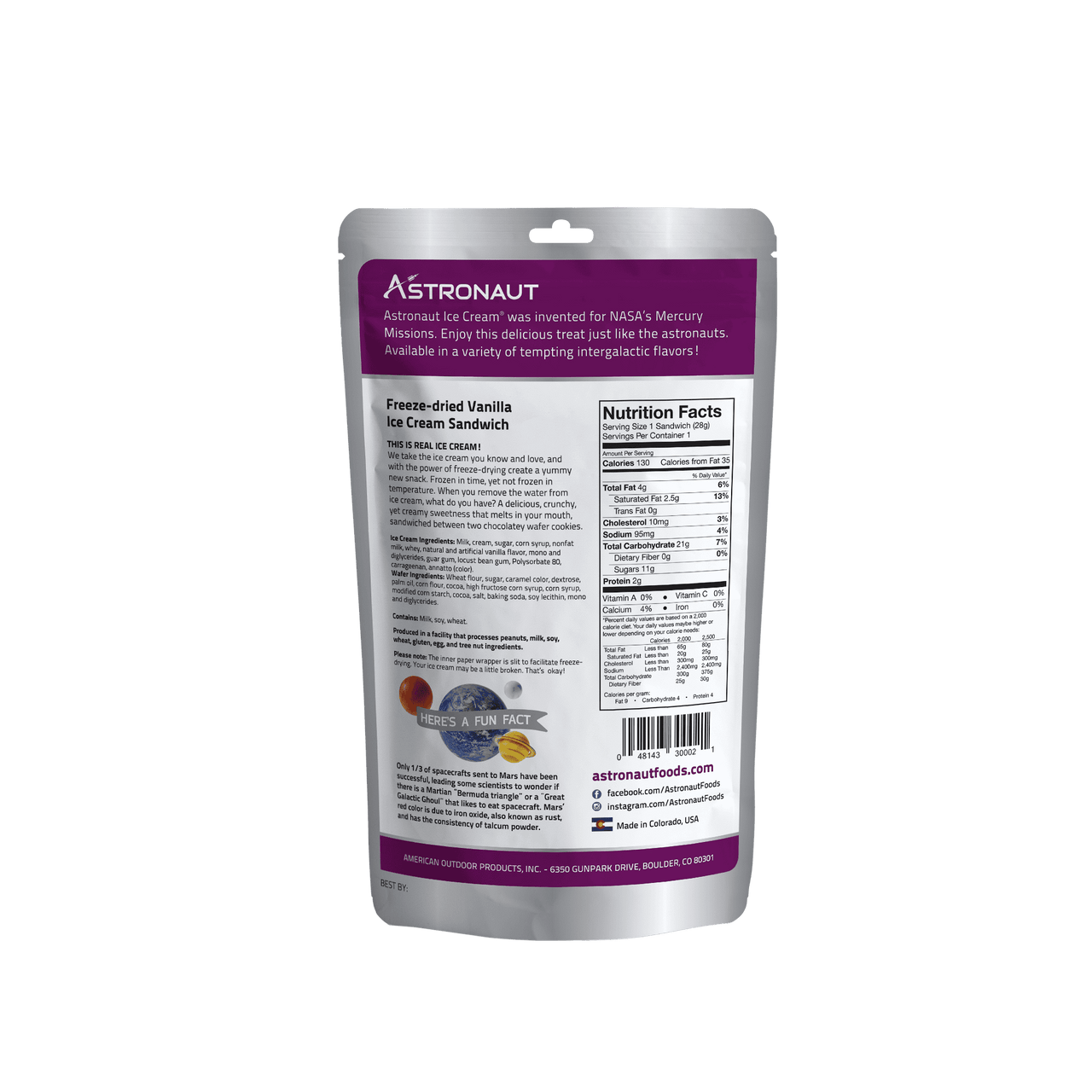 All Freeze-Dried Astronaut Foods